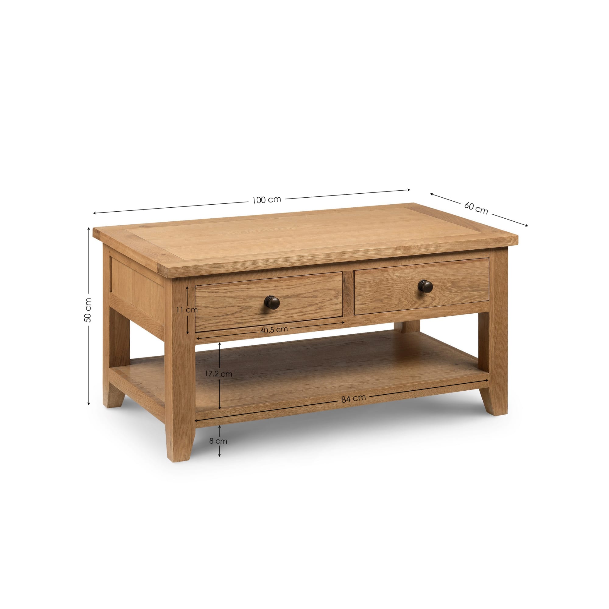 Astoria Coffee Table With 2 Drawers – Julian Bowen