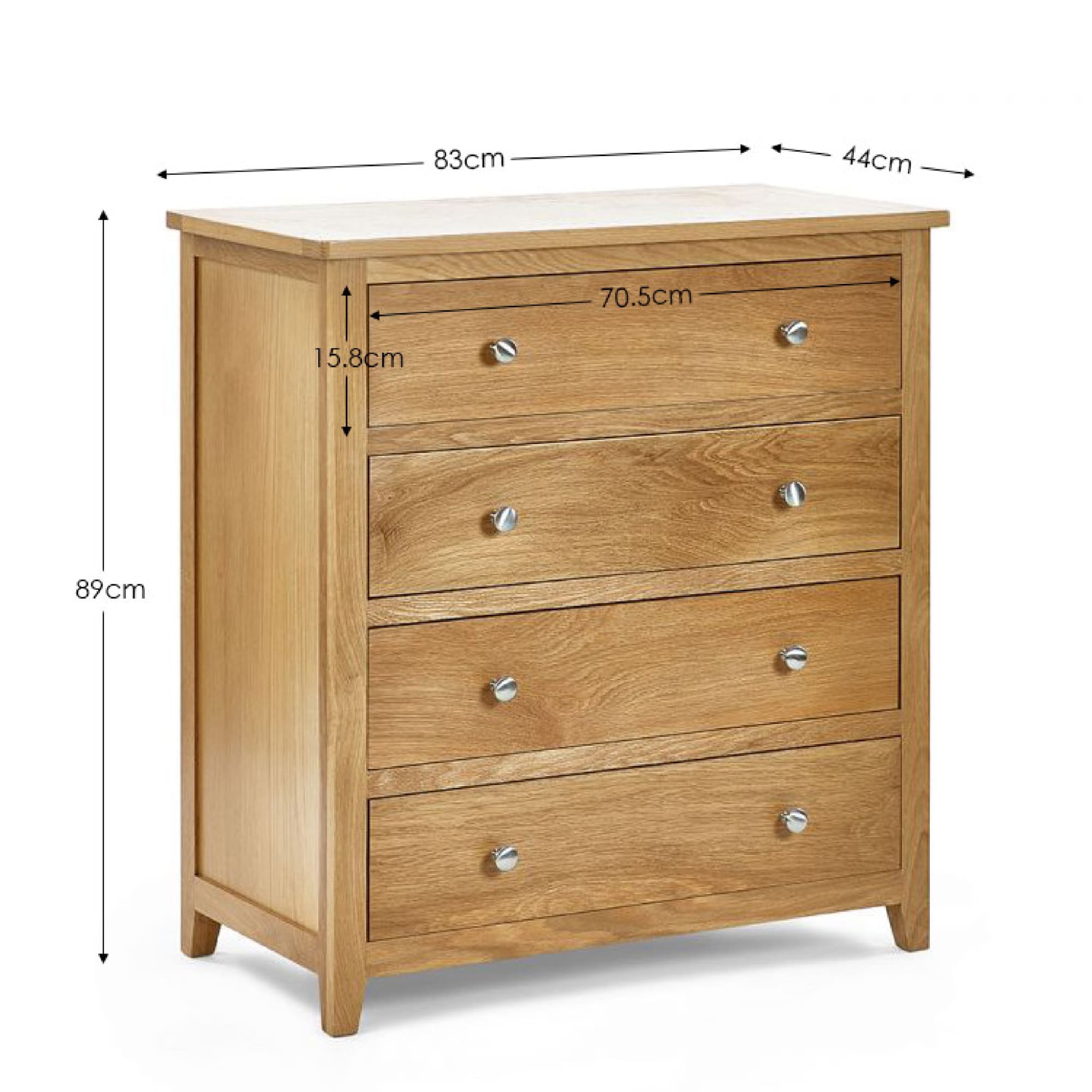 Mallory 4 Drawer Chest – Julian Bowen